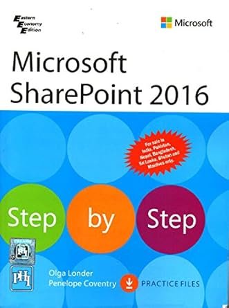 Microsoft Sharepoint 2016 Step By Step| Best Book 2025